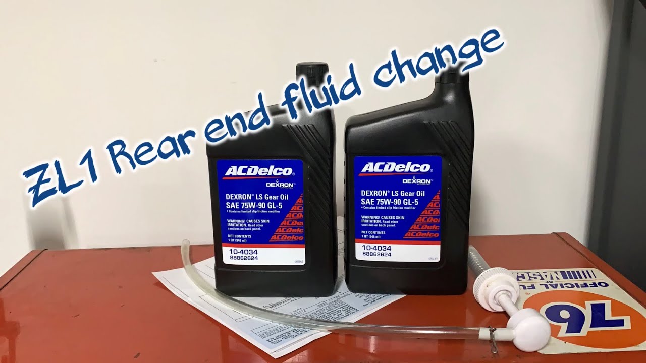 Differential fluid change on a 2017 - 2020 ZL1 - YouTube