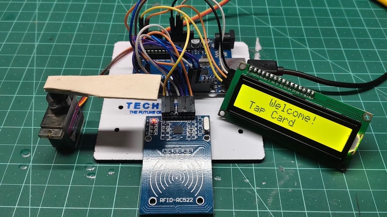 Automatic Door Lock System With RFID Tag @TECHAB254 #arduinounoprojects ...