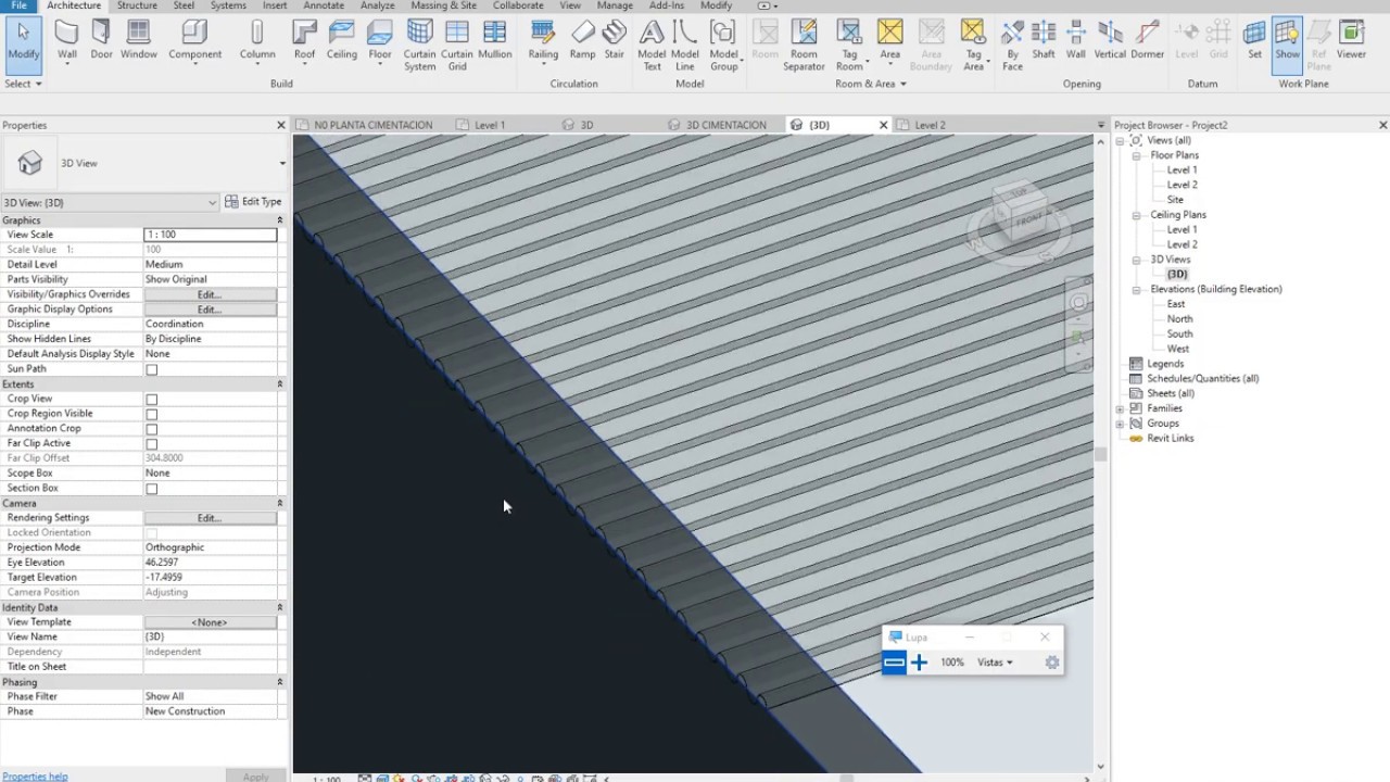 REVIT ARQUITECTONICO | TECHOS | HERRAMIENTA ROOF BY EXTRUSION - YouTube