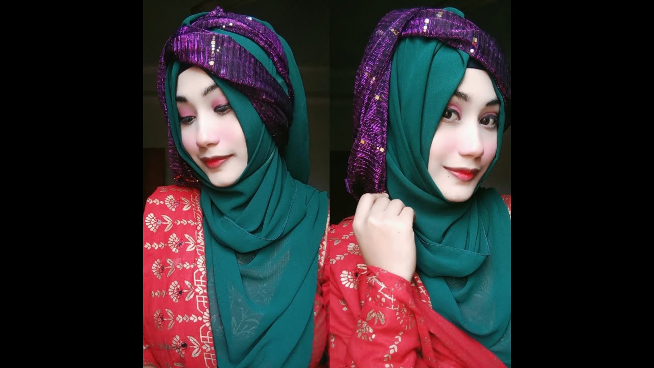 New stylish hijab tutorial. Summer special 4 types unique hijab ...
