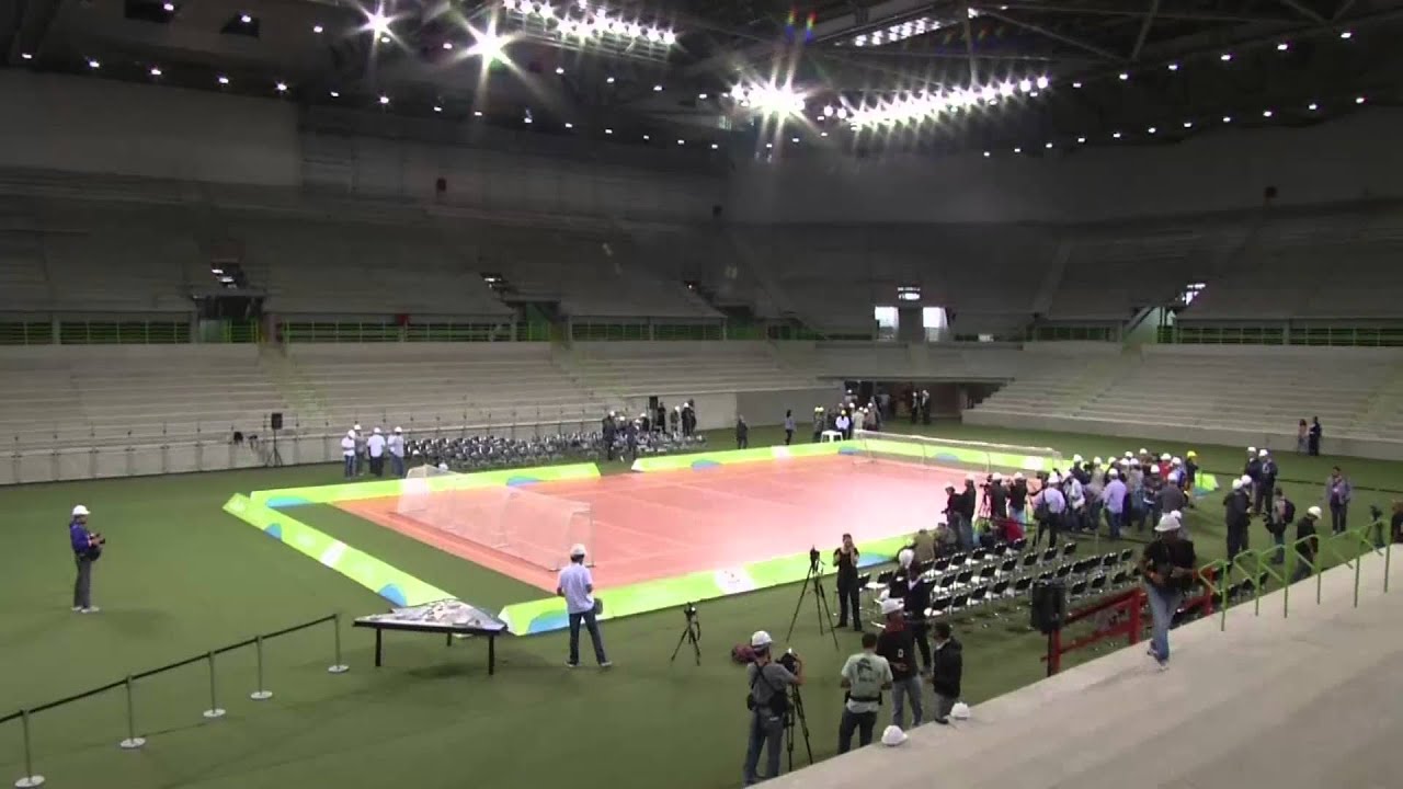 Committee members visit Future Arena in Rio - YouTube