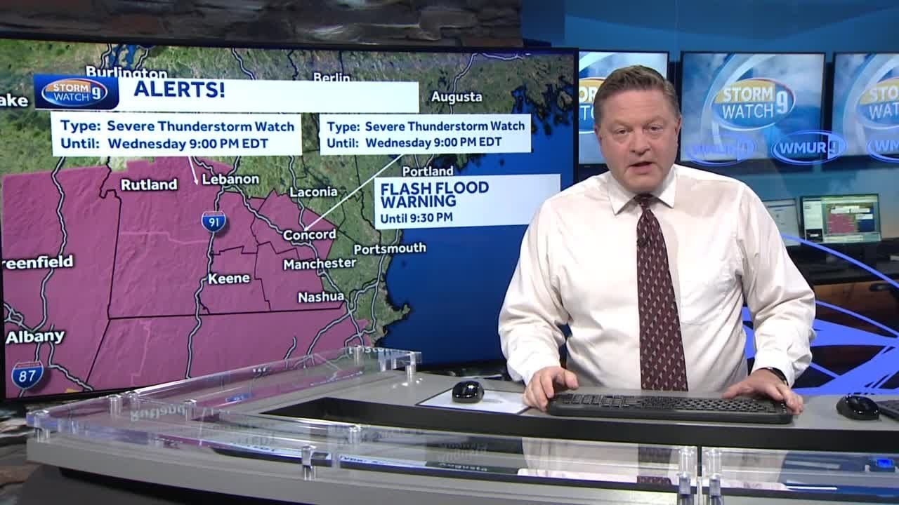 Watch: Flash flood warning, severe thunderstorm watch in effect - YouTube
