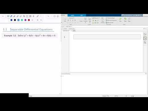 (Lab 1) การใช้โปรแกรม matlab ในแก้สมการ ODE - YouTube