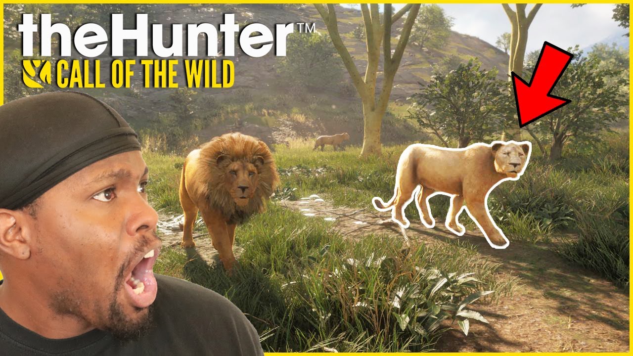 Hunting A LION In The African Savanna! (theHunter: Call Of The Wild ...