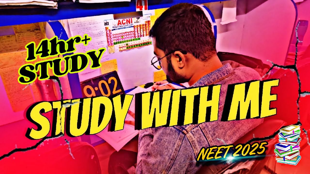 STUDY WITH ME LIVE 📚-12 hr+ 🔥DAILY STUDY 🎯#medicorahul #neet2025 #live #upsc #studywithme #pw ...