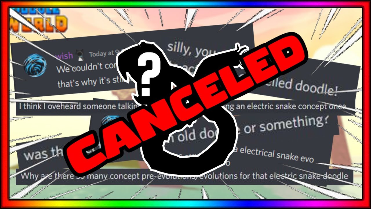 The Doodle That Got Canceled - Doodle World | Roblox - YouTube