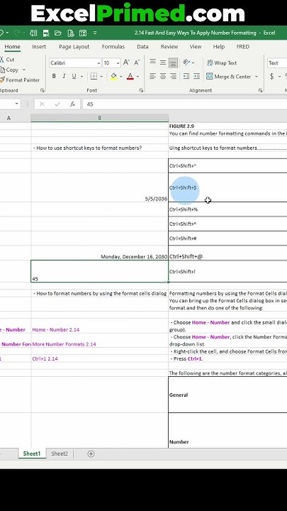 Excel TEXT Format Dialog Box (Video 7 of 9) #Excel Primed #Excel ...