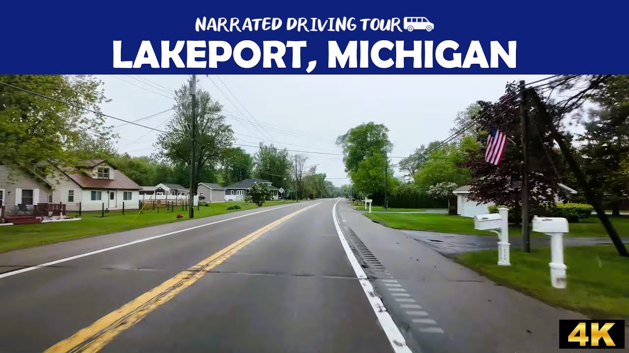 🚗 Lakeport, Michigan 🌊 4K Drive - YouTube