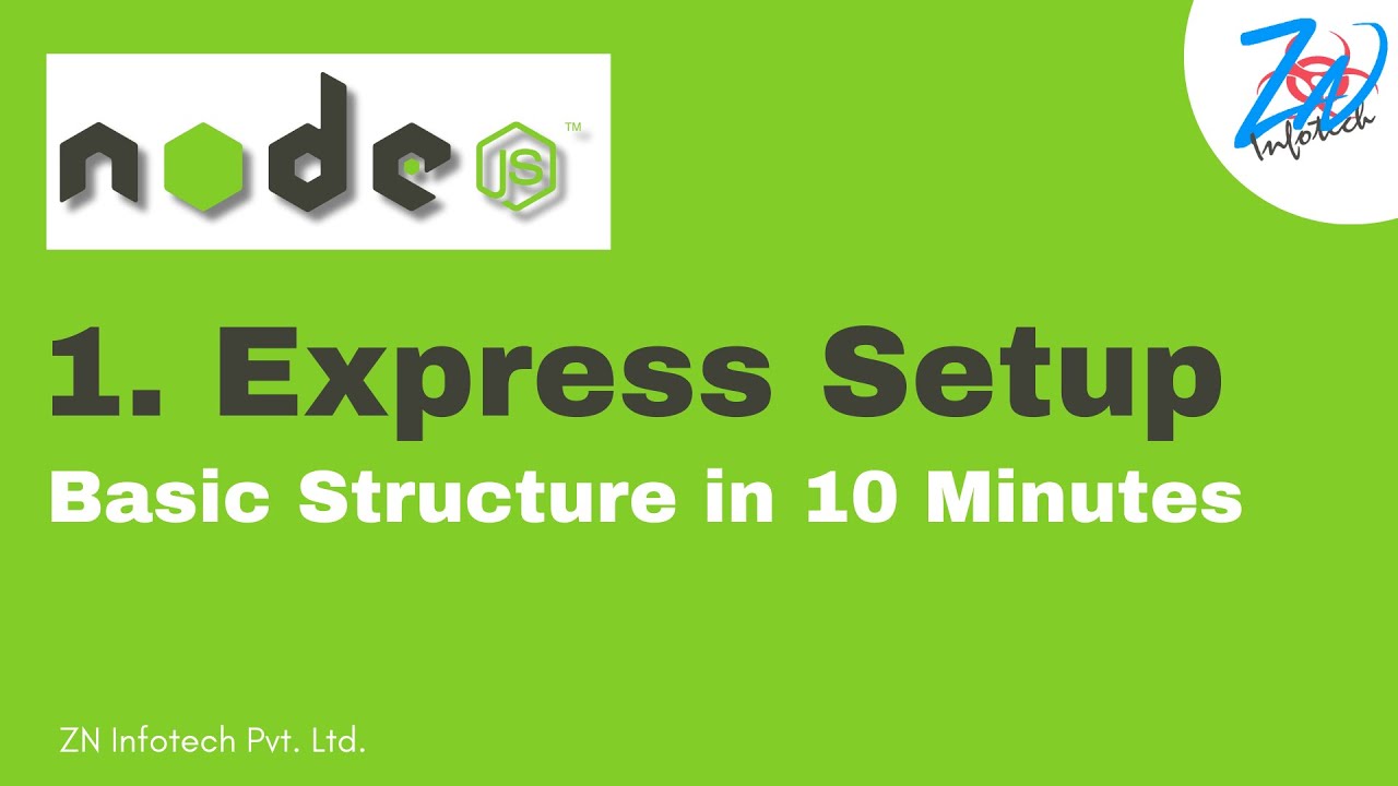 Express.js Basics: Project Setup & Folder Structure Setup - YouTube