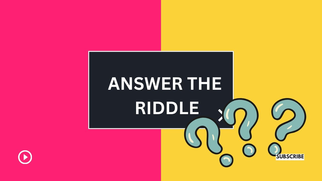 RIDDLE DELIGHT!!! Solve the riddle - YouTube