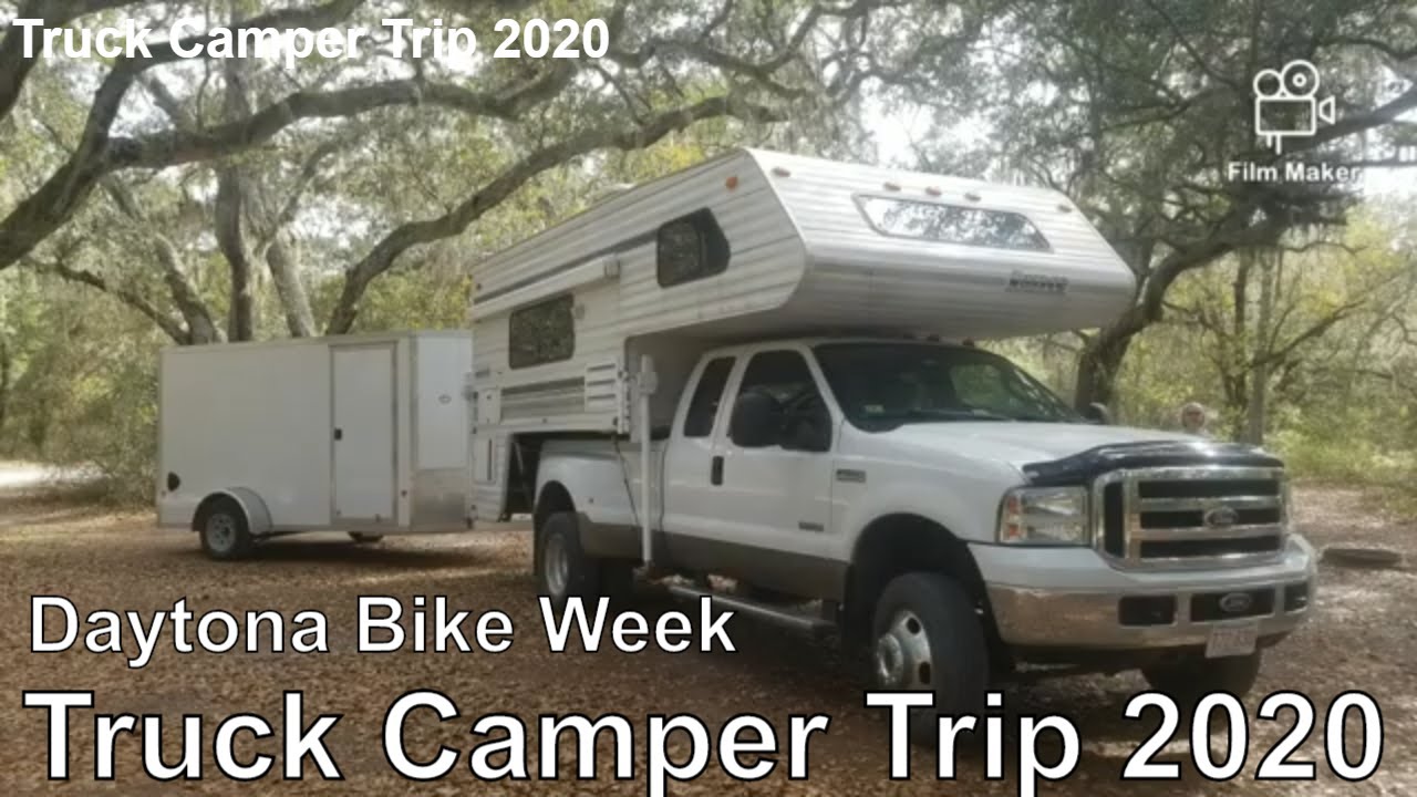 Truck Camper Trip Daytona Bike Week 2020 Bennett Field Campgound pt5 ...