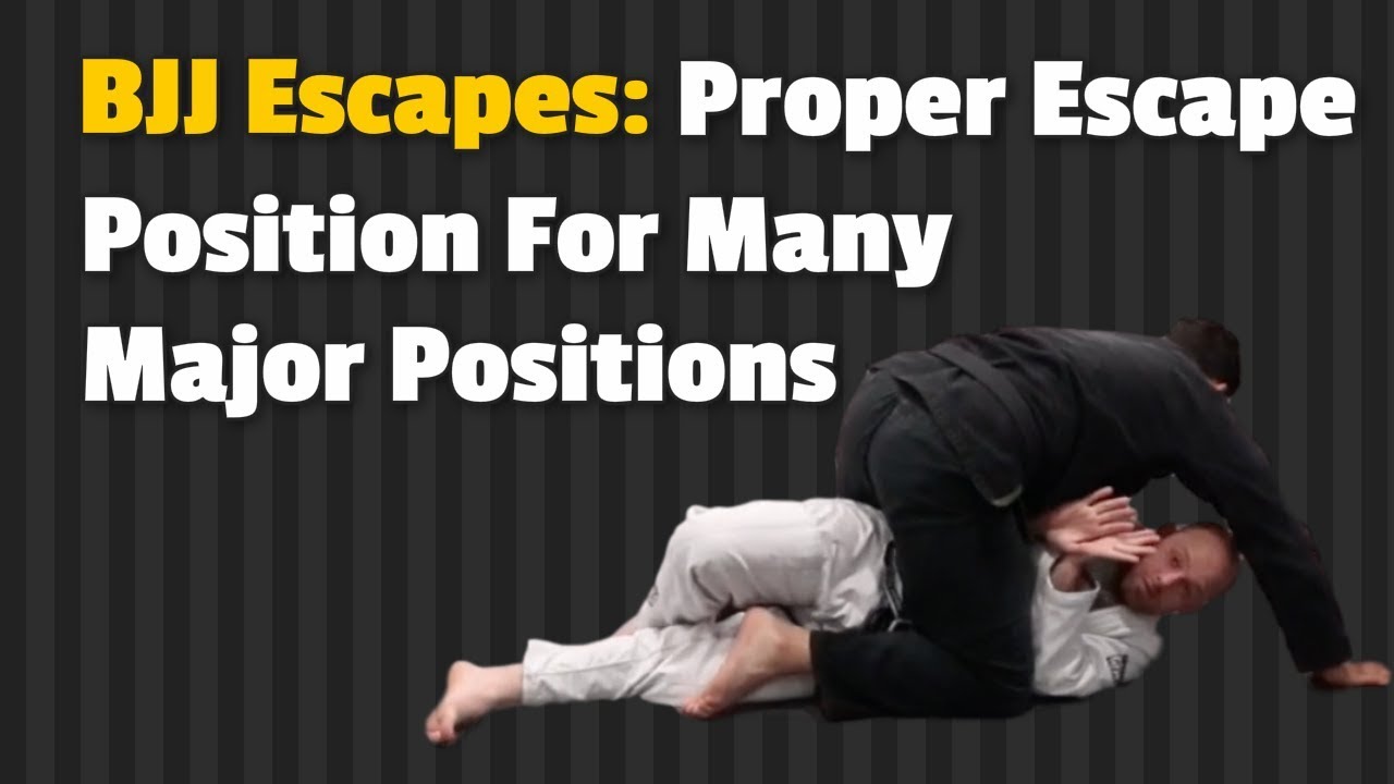 BJJ Concepts: Proper Escaping Position For Major Situations by Jason ...