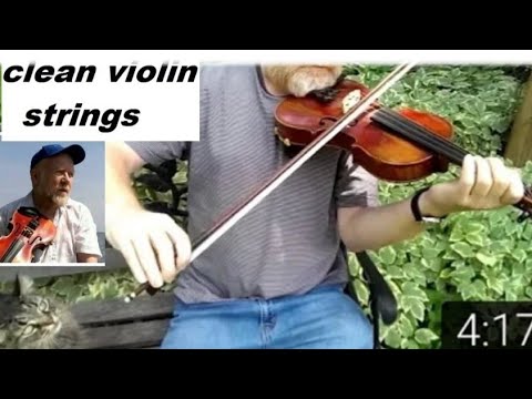 Clean violin strings, How to - YouTube