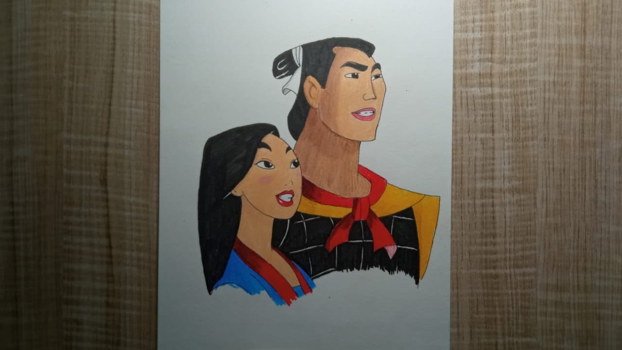 How to draw Mulan and Li Shang| Couple drawing - YouTube
