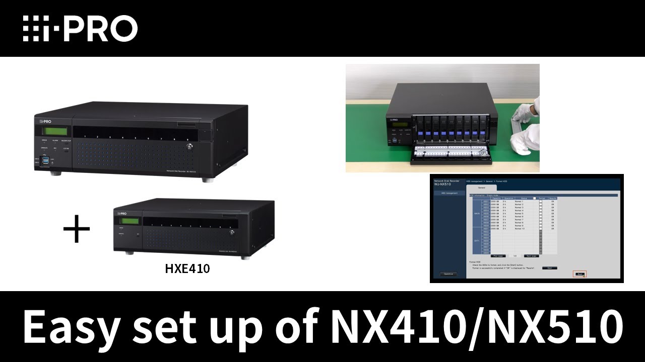 Easy set up of NX410/NX510 recorder - YouTube