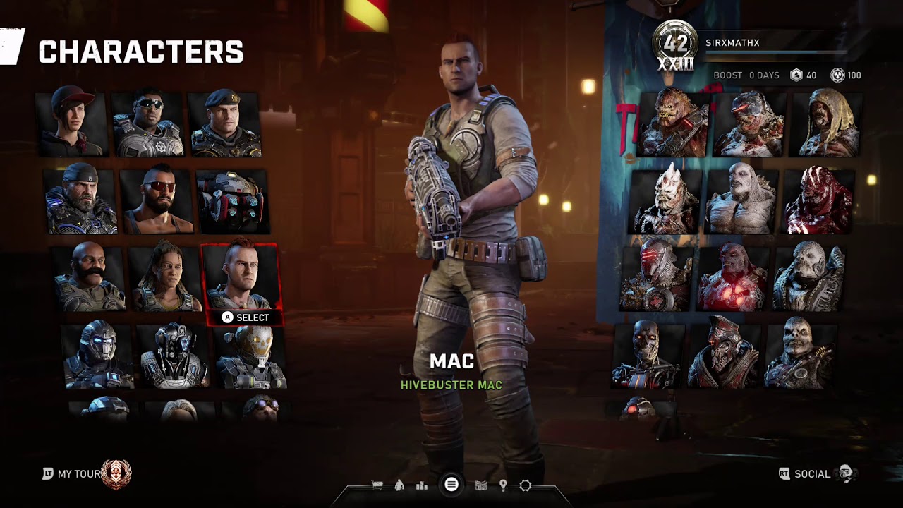 Gears 5 - All Characters Maxed Out (Showing values at level 5 for every ...