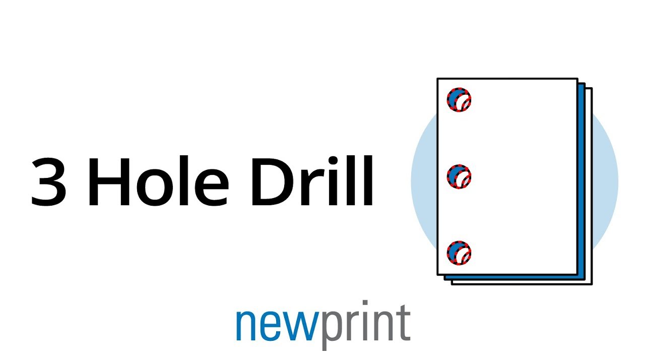 3 Hole Drill Booklet Binding | Newprint - YouTube