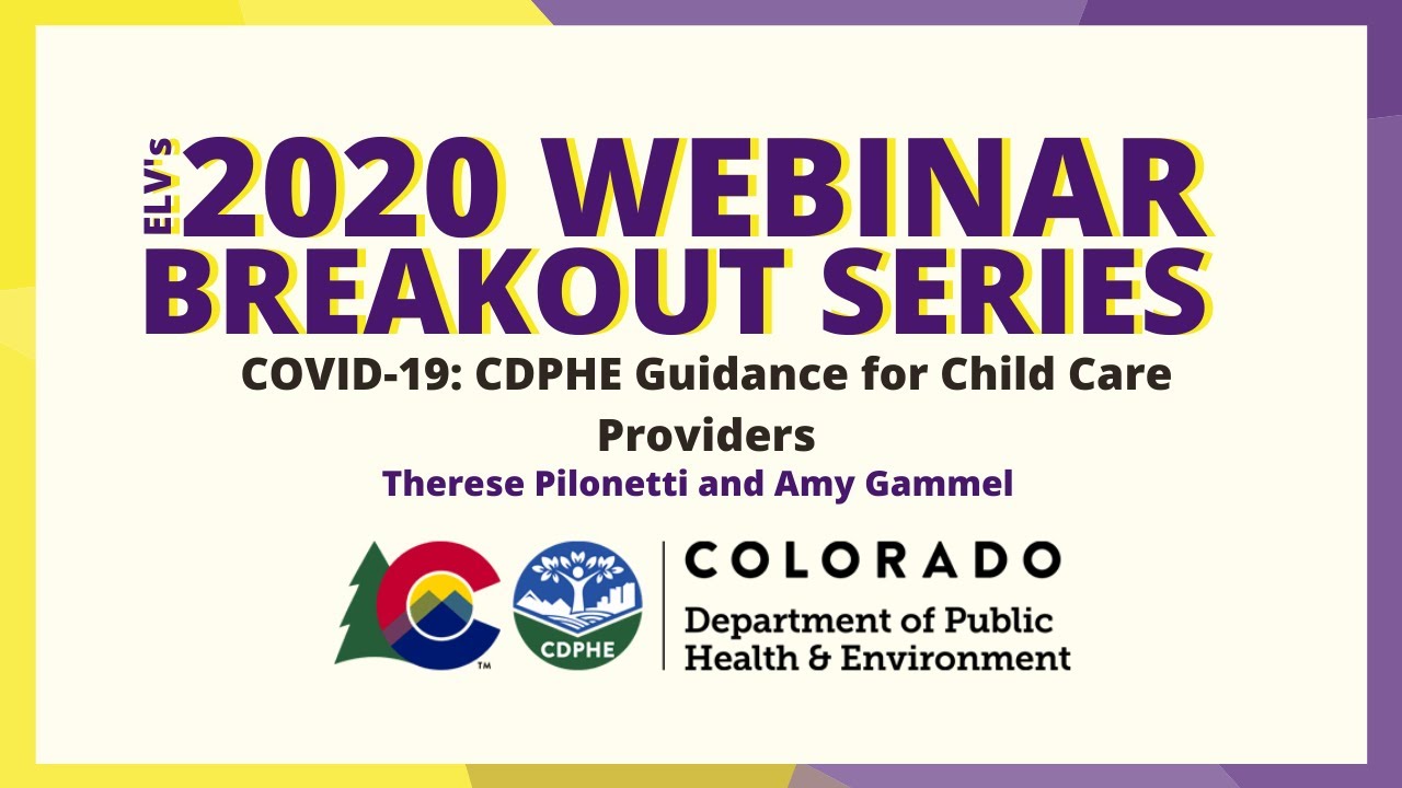 COVID 19 CDPHE Guidance for Child Care Providers - YouTube