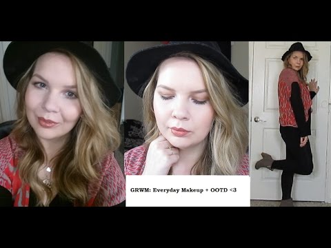 GRWM: Everyday Makeup + OOTD - YouTube
