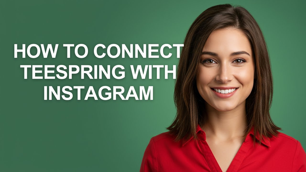 How To Connect Teespring With Instagram - AshleyHowTo - YouTube