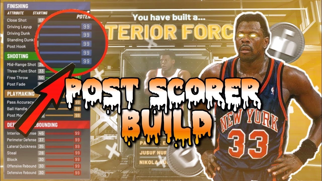 Best Post Scorer Build In NBA 2k20| NBA 2k20 Center Build - YouTube