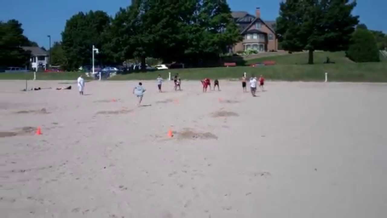 Sheboygan Red Raiders Dryland Camp Relay Race - YouTube