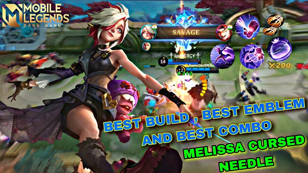 Melissa Mobile legends , Melissa savage Best Build , Best Emblem And ...