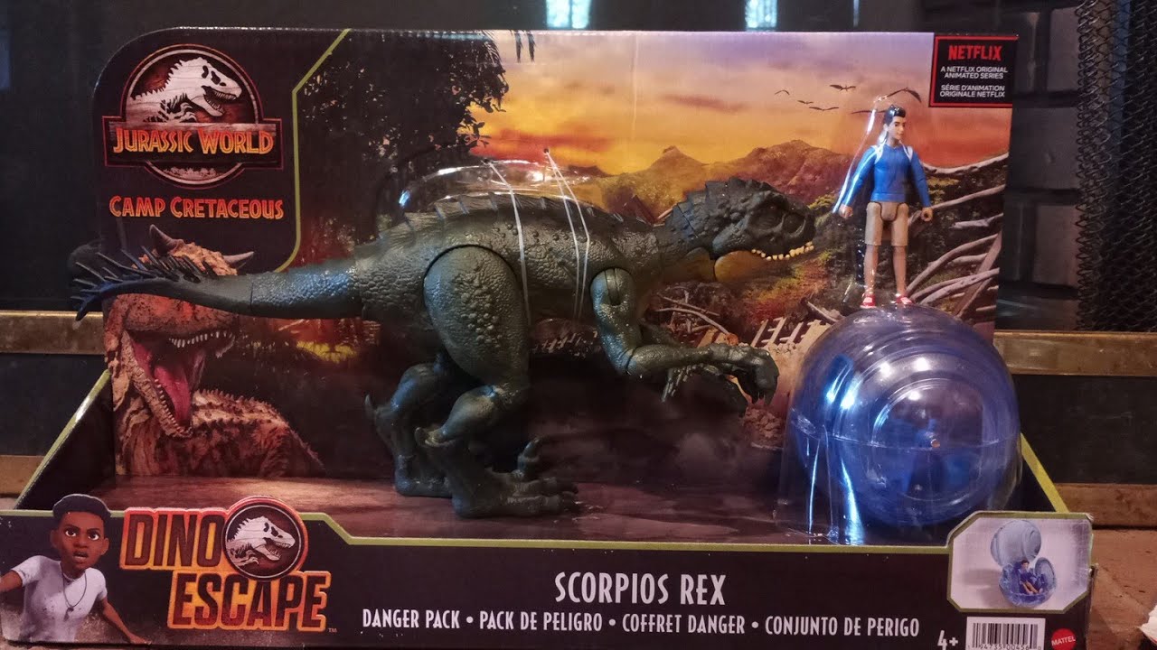 JURASSIC WORLD DANGER PACK SCORPIOS REX REVIEW SCAN CODES - YouTube