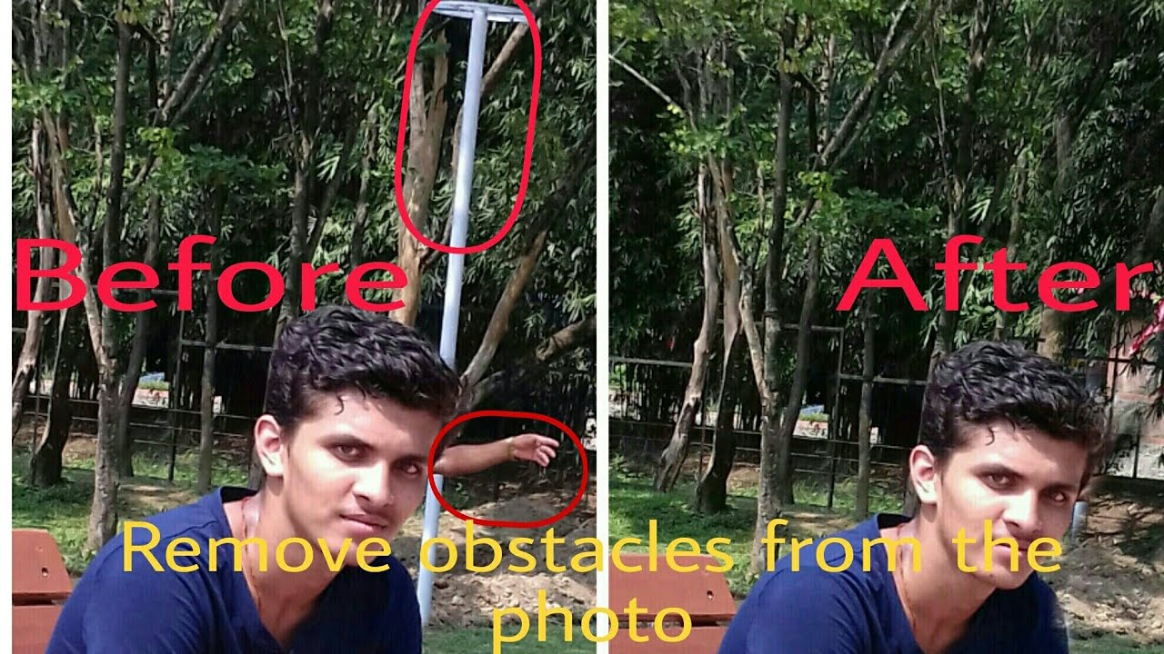 How to remove the background obstacles that makes the photo little,bad ...