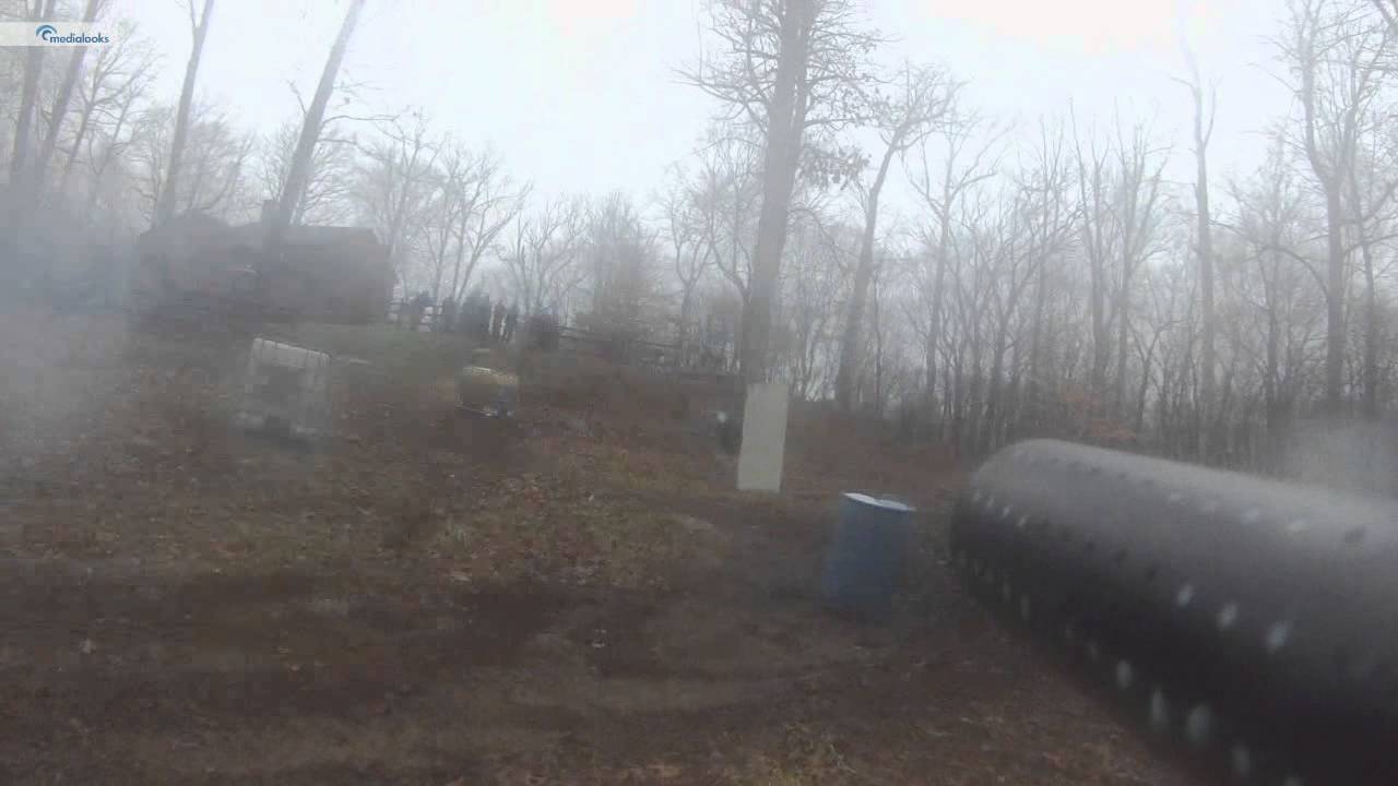 Paintball - Monroe CT - Dec 8 2012 - 1:1 Wieser's going down, well ...