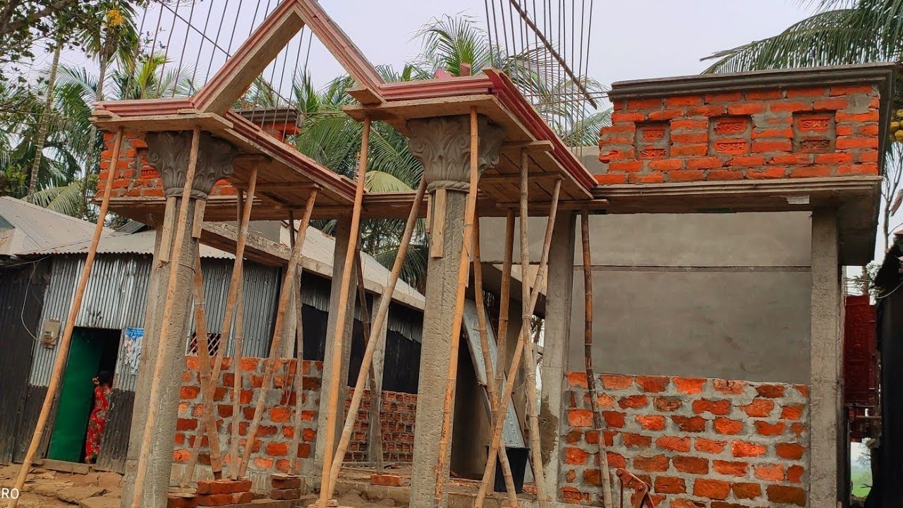 লম্বা যায়গায় 4বেডরুম 1বাথরুম 1কিচেন Tin set Bari Momin construction ...