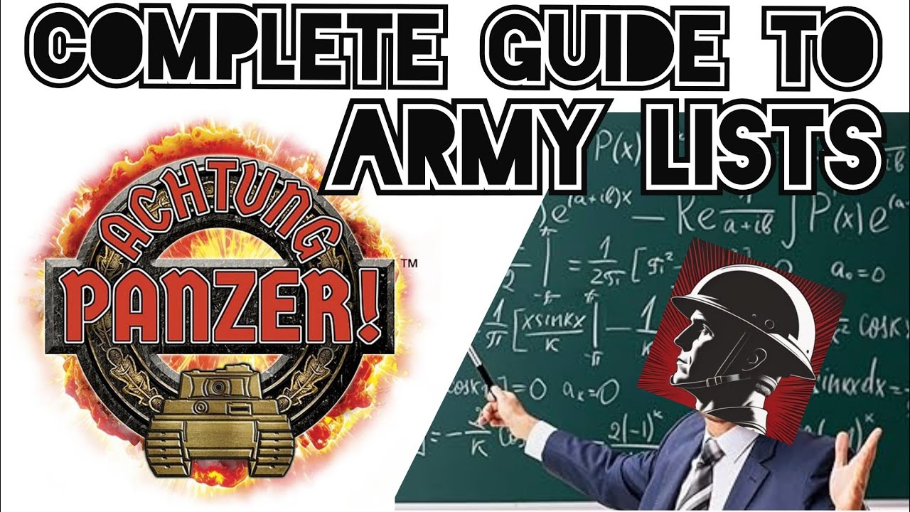 Complete Guide to List Building - Achtung Panzer Tactics - YouTube