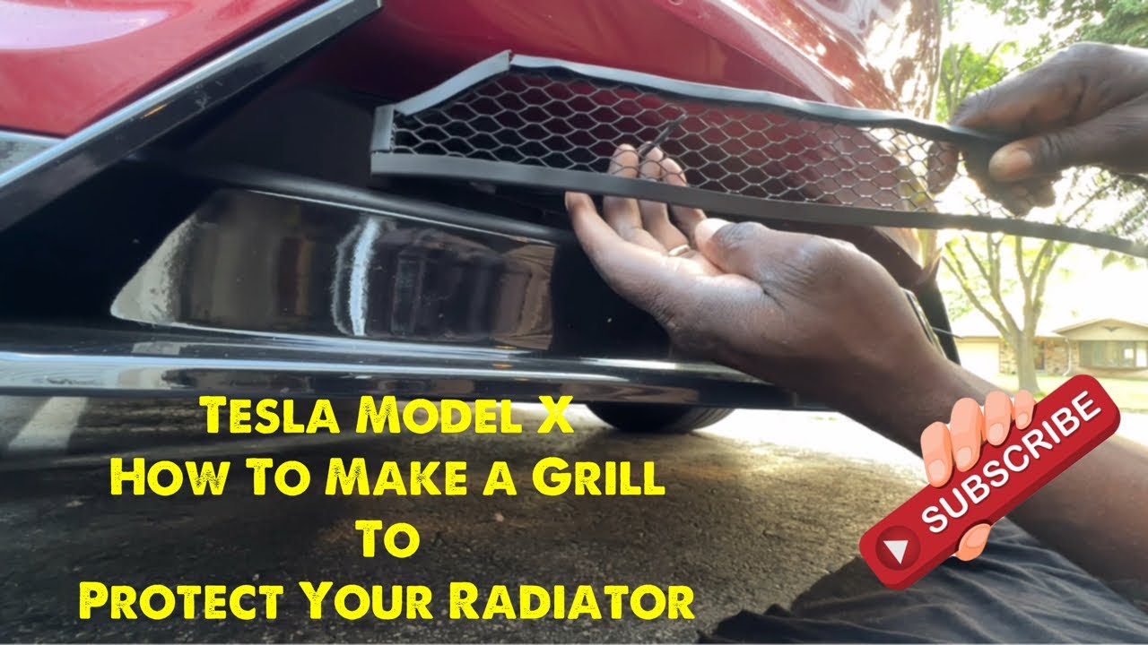 Tesla Model X 2015-2020: $30 radiator & condenser debris guard - YouTube