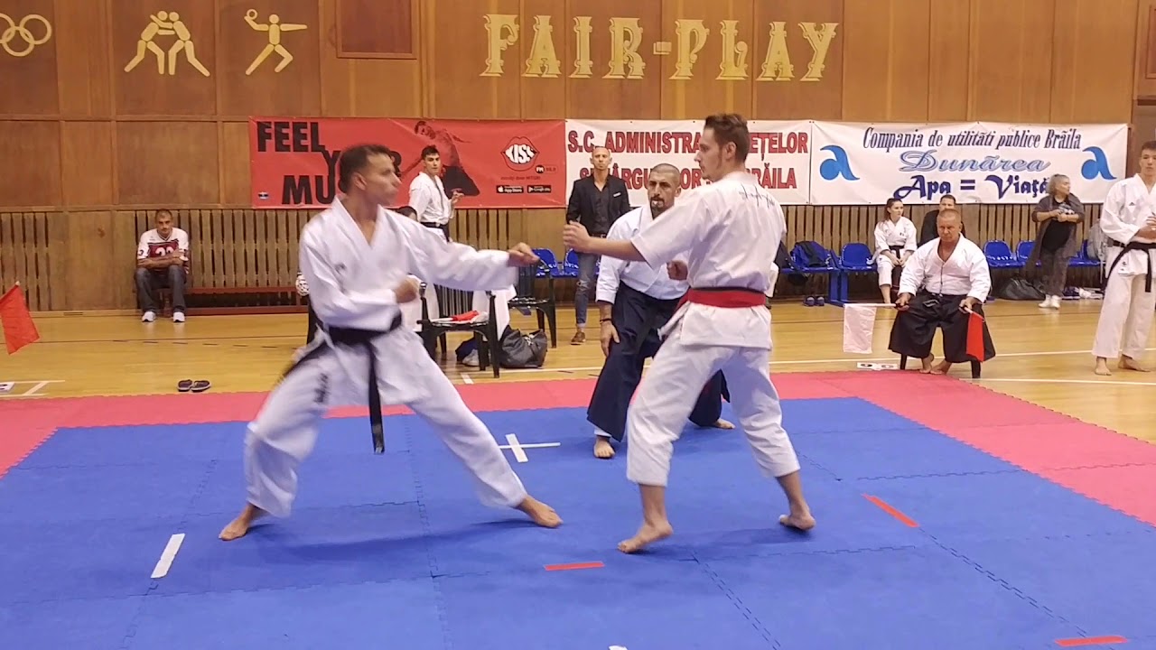 Kumite - Andrei FATU vs Rares MAYER - shushin Cornel MUSAT - CNKT2017 ...