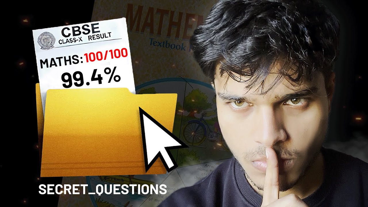 Secret Questions I solved to Score 100/100 in Maths! - YouTube