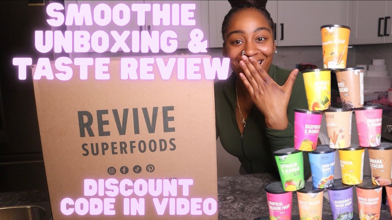 DISCOUNT INSIDE! REVIVE SUPERFOODS SMOOTHIE SUBSCRIPTION UNBOXING ...