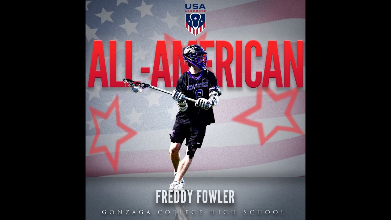 Freddy Fowler US Lacrosse All American | 2024 Gonzaga Highlights ...