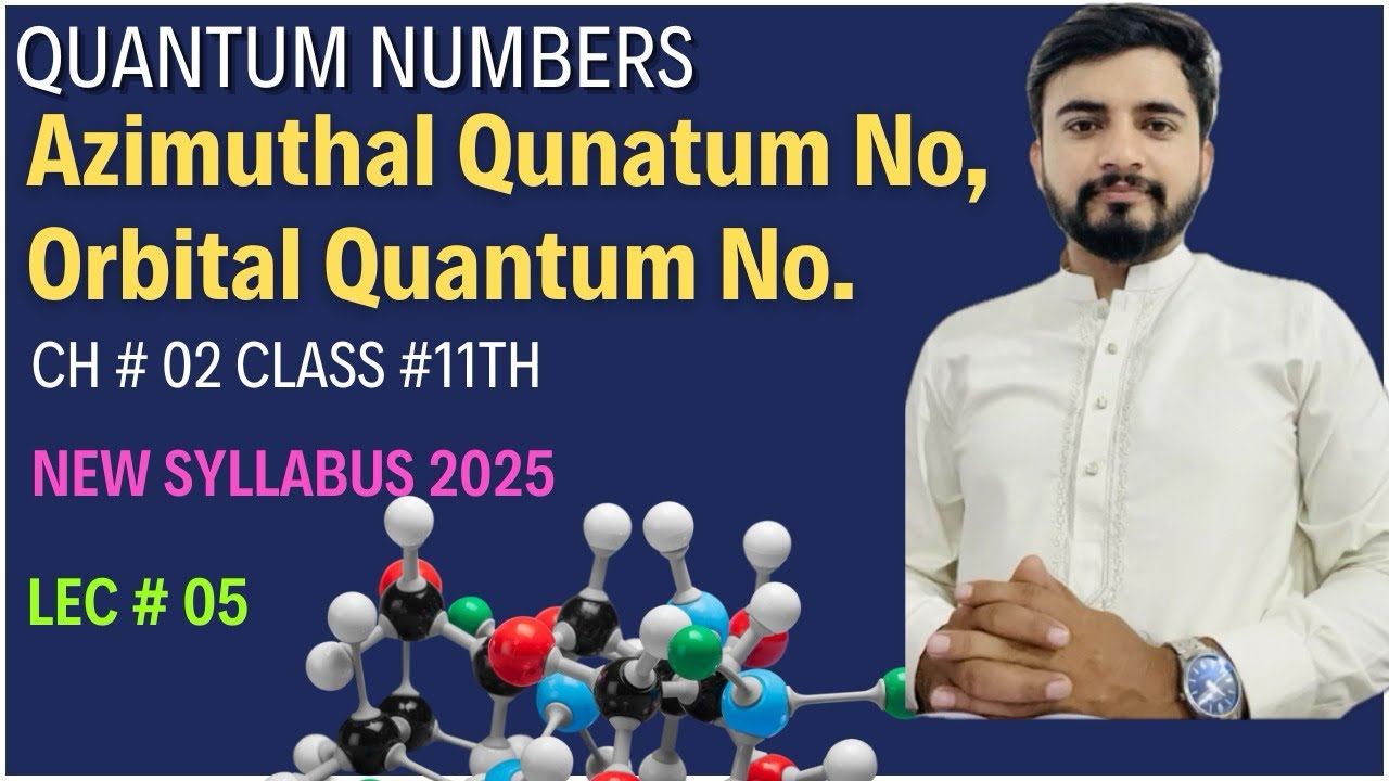Azimuthal (Angular Momentum) Quantum Number | Shapes of Orbitals |Class ...