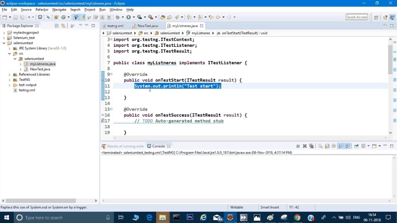 What is Listeners and how to implement it in TestNG - YouTube