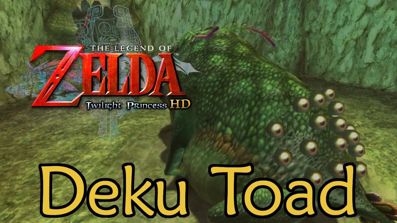 Twilight Princess HD - Lakebed Temple Mini Boss - Deku Toad - YouTube
