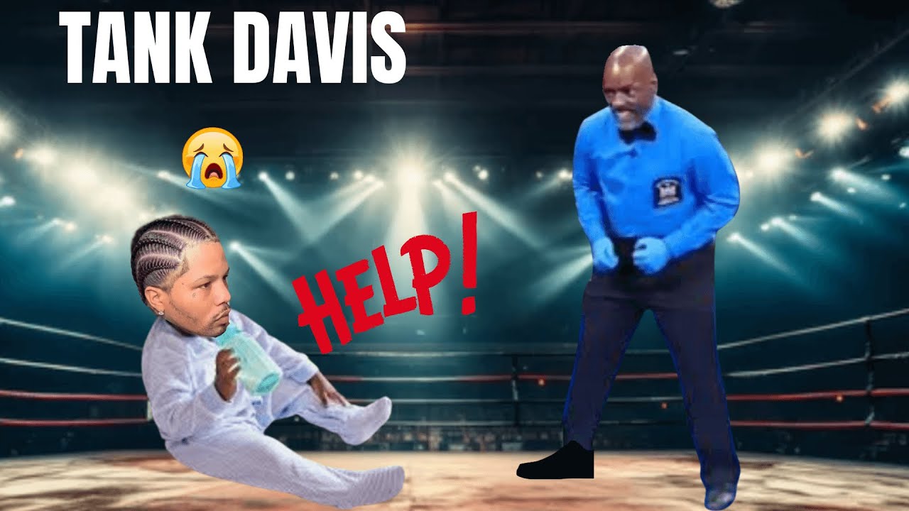 Gervonta Tank Davis Crying For Help to Steve Willis (The Referee) - YouTube
