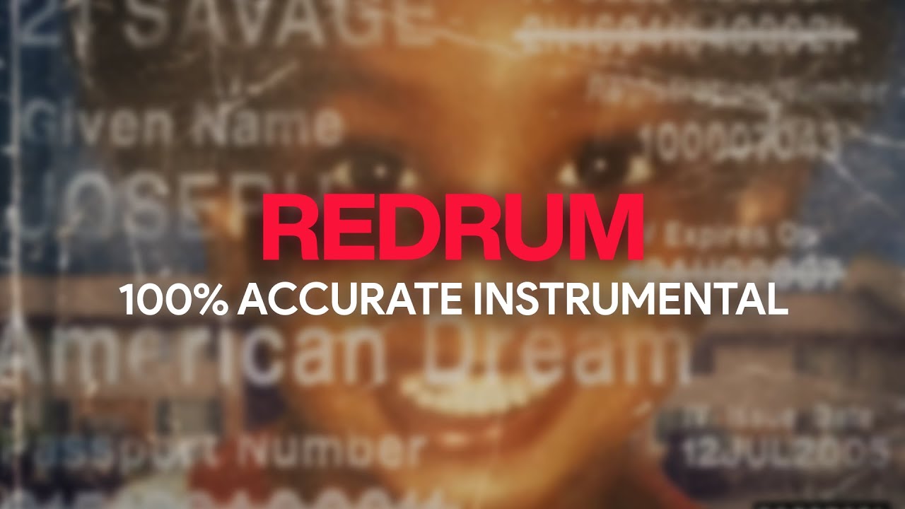21 Savage - redrum (Instrumental) [100% Accurate] - YouTube