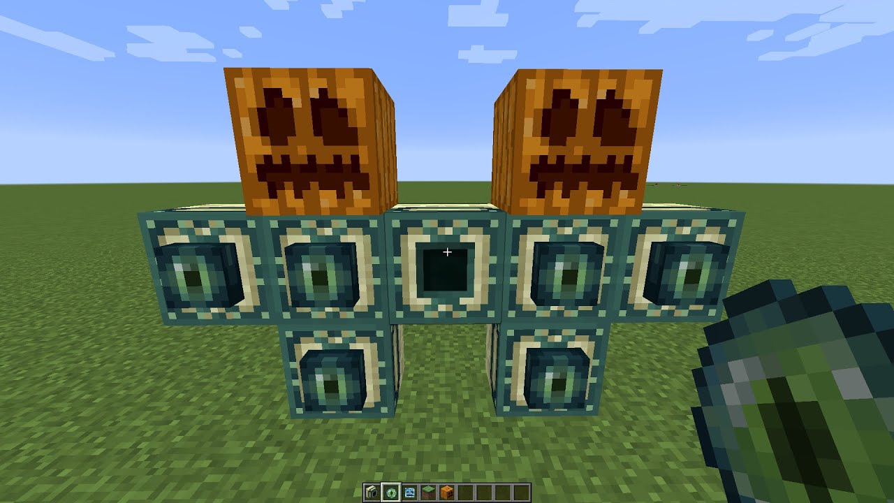 what if you create a DOUBLE ENDER GOLEM in MINECRAFT - YouTube