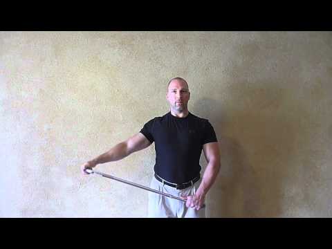 Shoulder 2.2 AAROM-Abduction with cane - YouTube