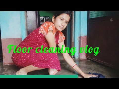 middle class indian housewife 🏡 desi floor cleaning 💦 vlog //@Pratyusha's mom daily vlogs - YouTube