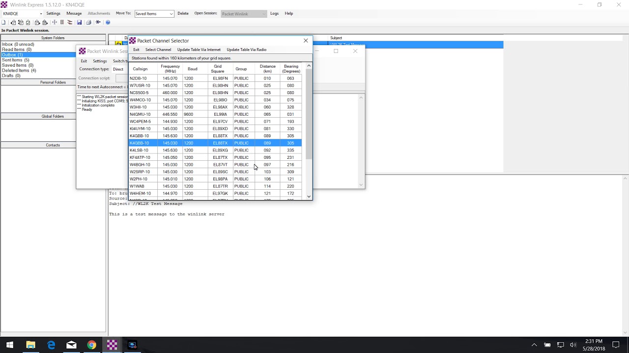Using Winlink (RMS Express) with the Kenwood TH-D74 Radio - YouTube