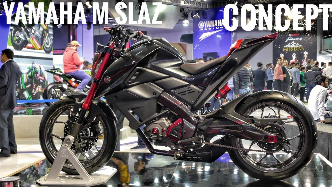 Yamaha M Slaz Concept Auto Expo 2018 - YouTube