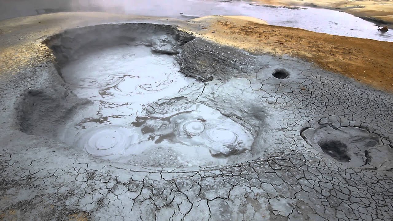 Mývatn mud pools - Iceland - YouTube