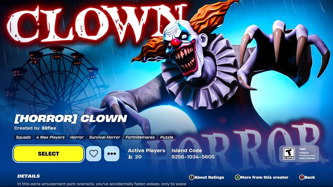 Horror Clown Map Code in Fortnite (How to COMPLETE HORROR CLOWN) SPEED ...