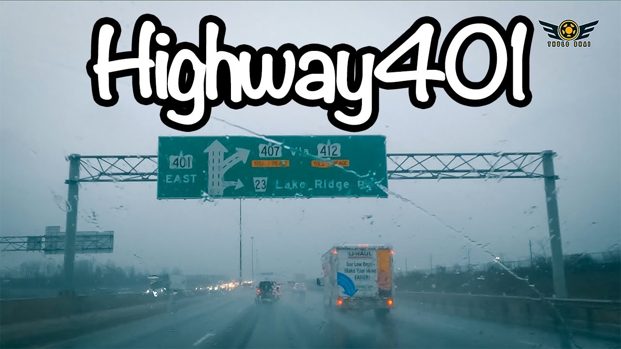 Highway 401 East Toronto to Whitby Winter Driving 12/4/2020 (4K) - YouTube